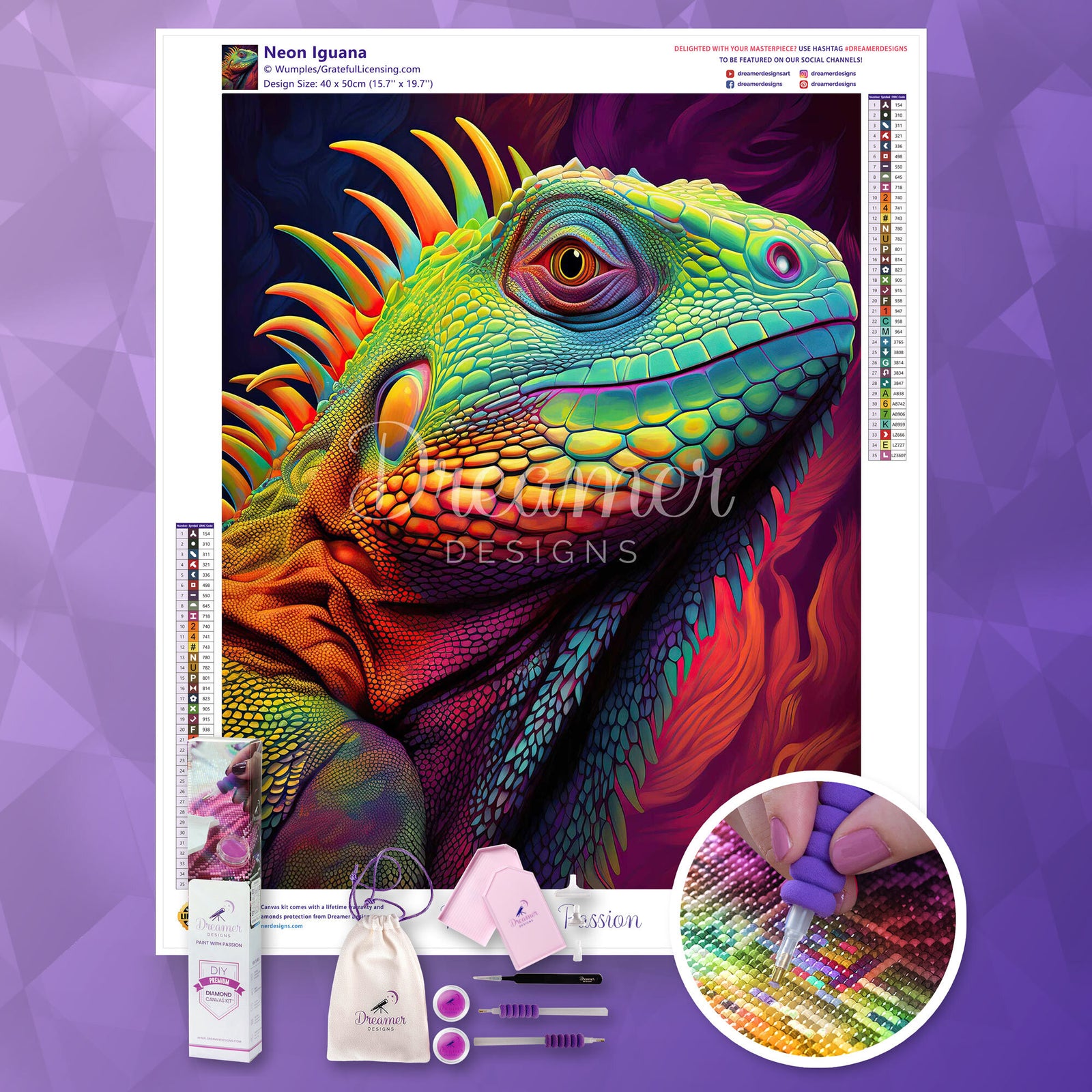 Neon Iguana