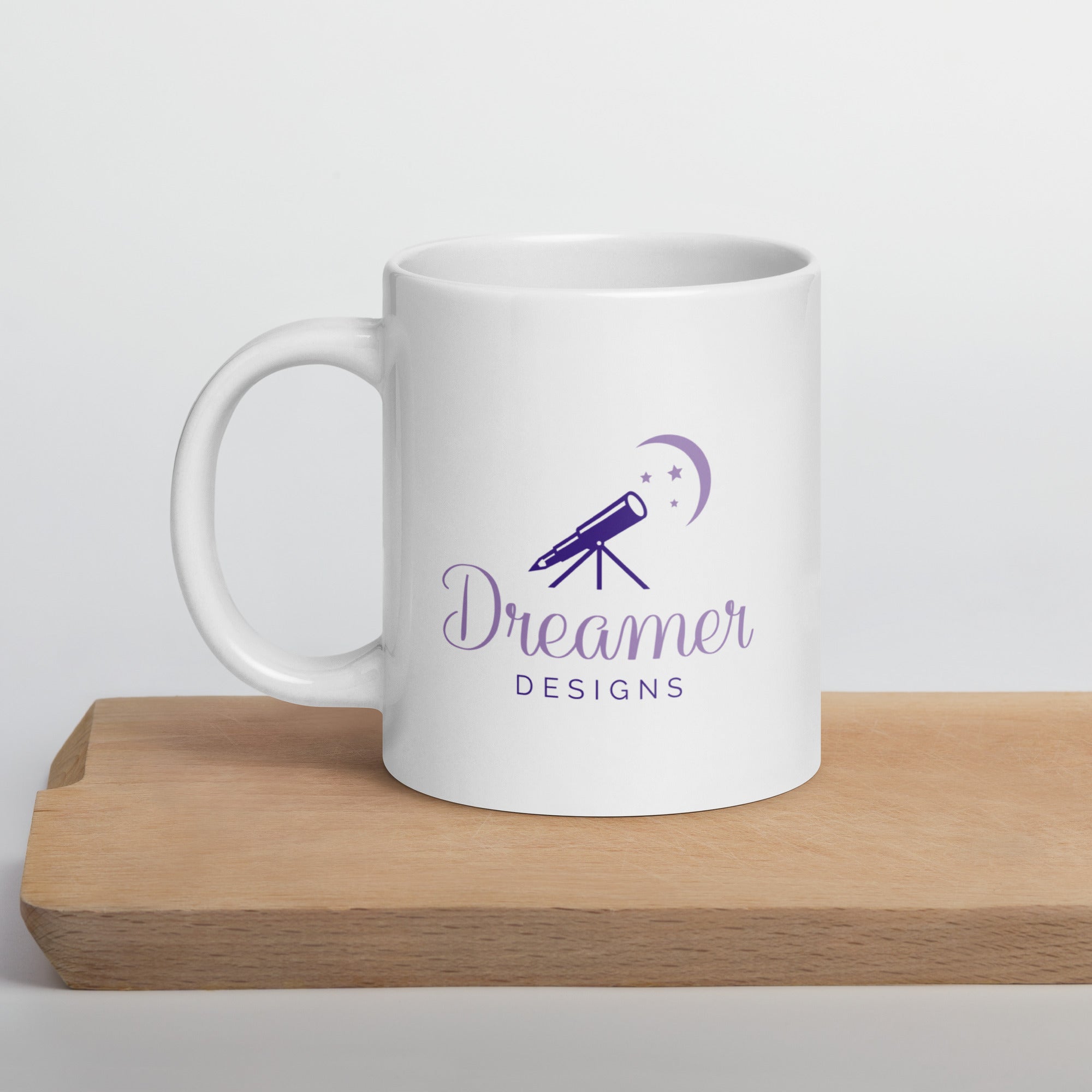 Dreamer Designs Glossy Mug – Start with a Dream