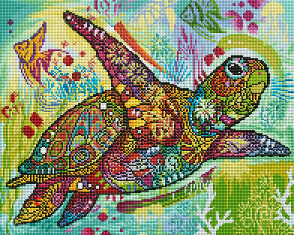 Psychedelic Sea Turtle