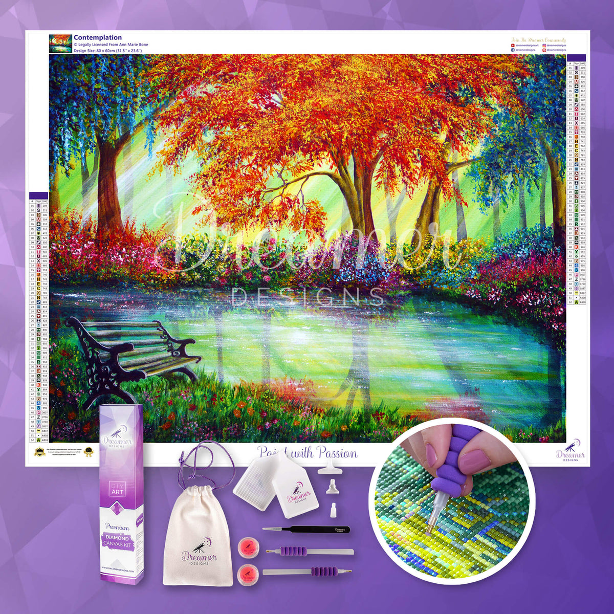 Contemplation Diamond Painting Kit - Dreamer Designs