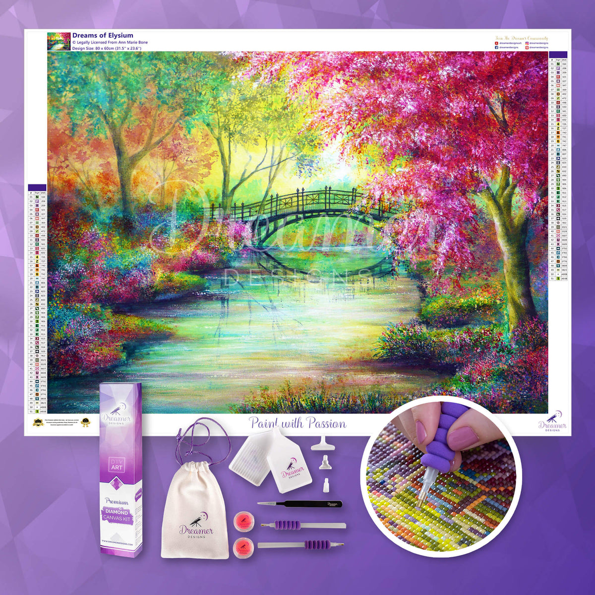 Dreams of Elysium Diamond Painting Kit - Dreamer Designs