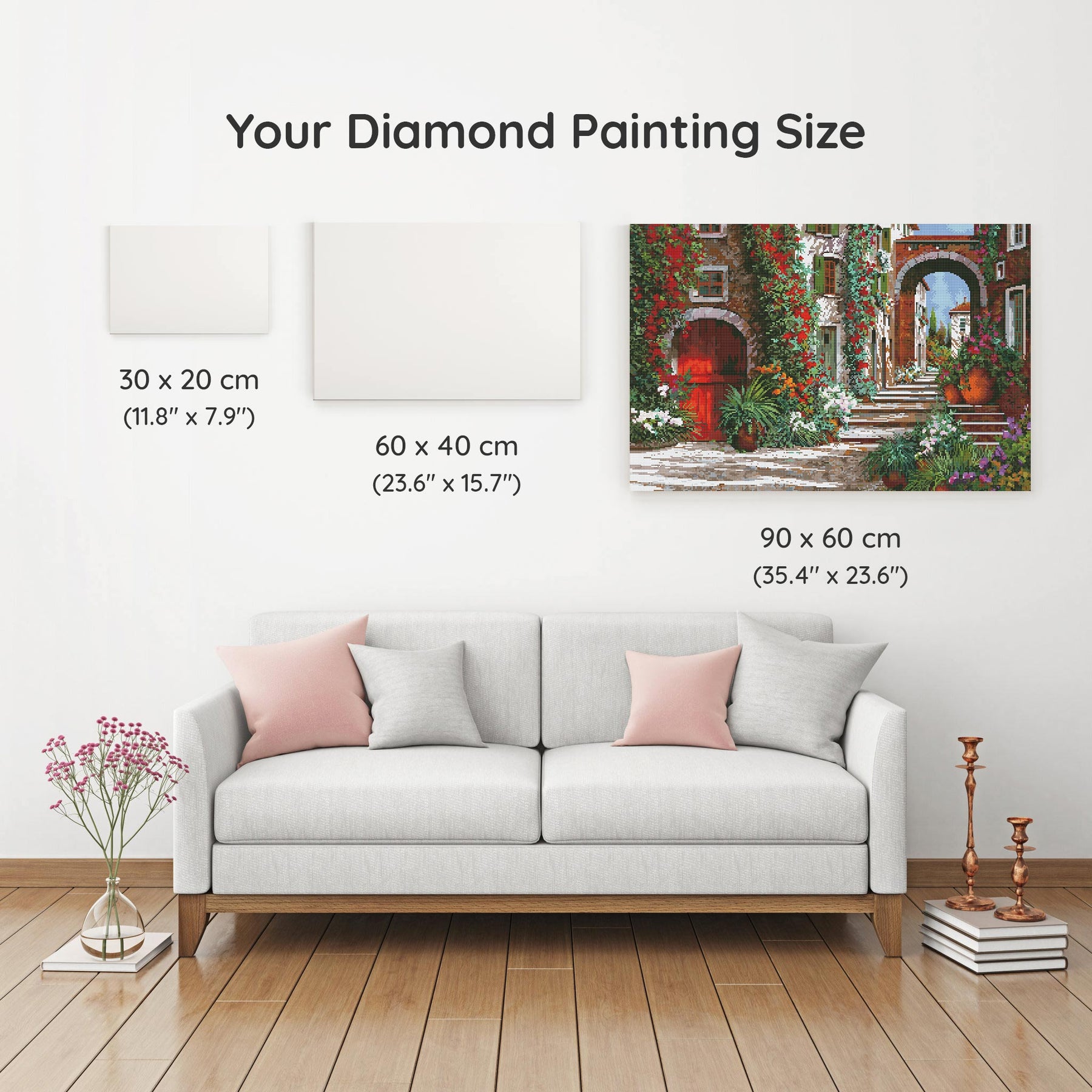 L'altra Porta Rossa Al Tramonto 5D Diamond Art Kit - Dreamer Designs