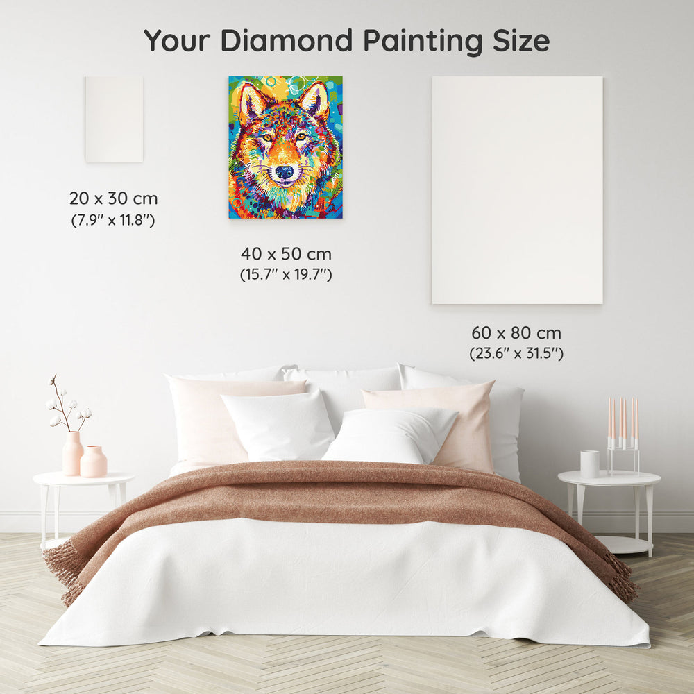 Mischievous Wolf Grin Diamond Painting Kit - Dreamer Designs
