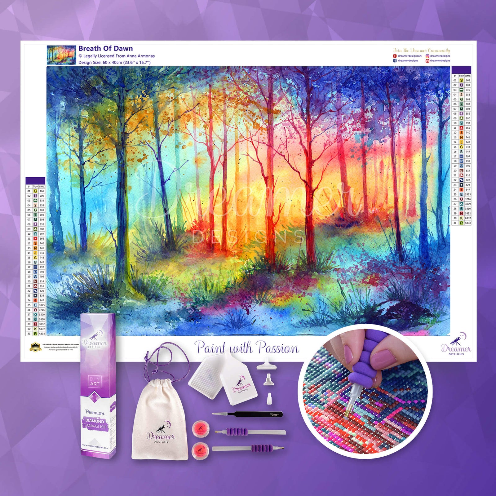 Breath of Dawn Diamond Painting Kit - Dreamer Designs