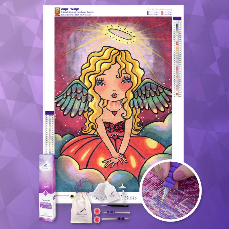Angel Wings 5D Diamond Art Kit - Dreamer Designs