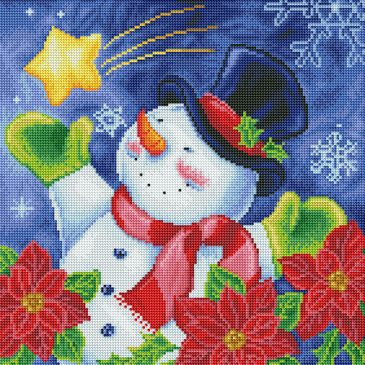 Starshine Snowman Full Drill Diamond Art Kit - Dreamer Designs