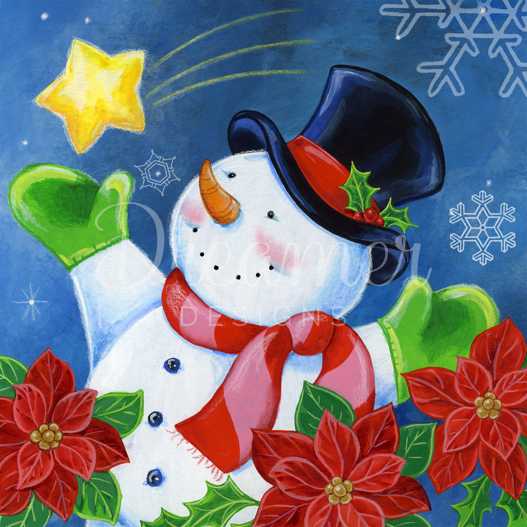 Starshine Snowman Full Drill Diamond Art Kit - Dreamer Designs