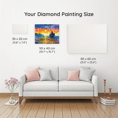 Sunset Sail Diamond Painting Kit - Dreamer Designs