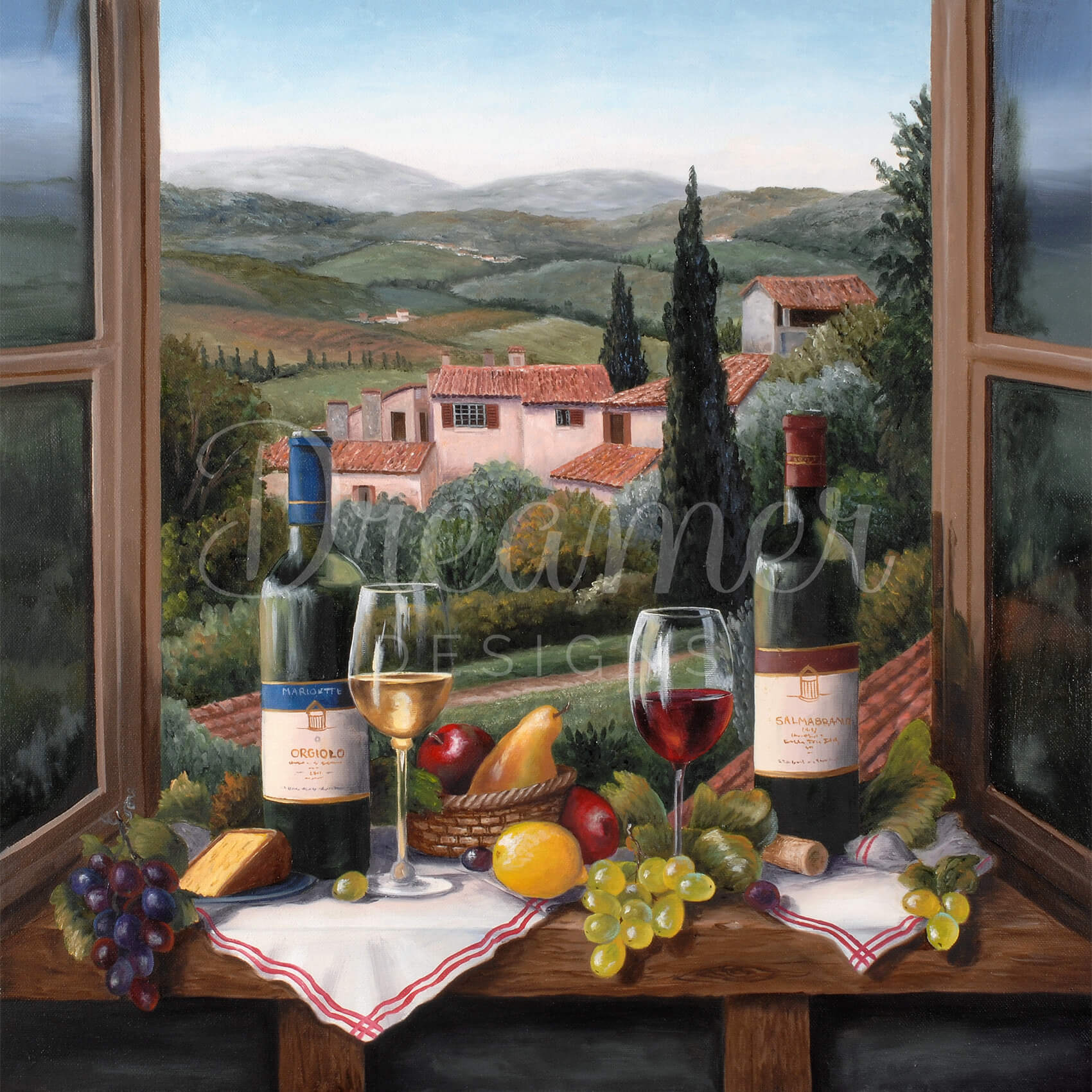 Wine on the Window Full Drill Diamond Art Kit - Dreamer Designs